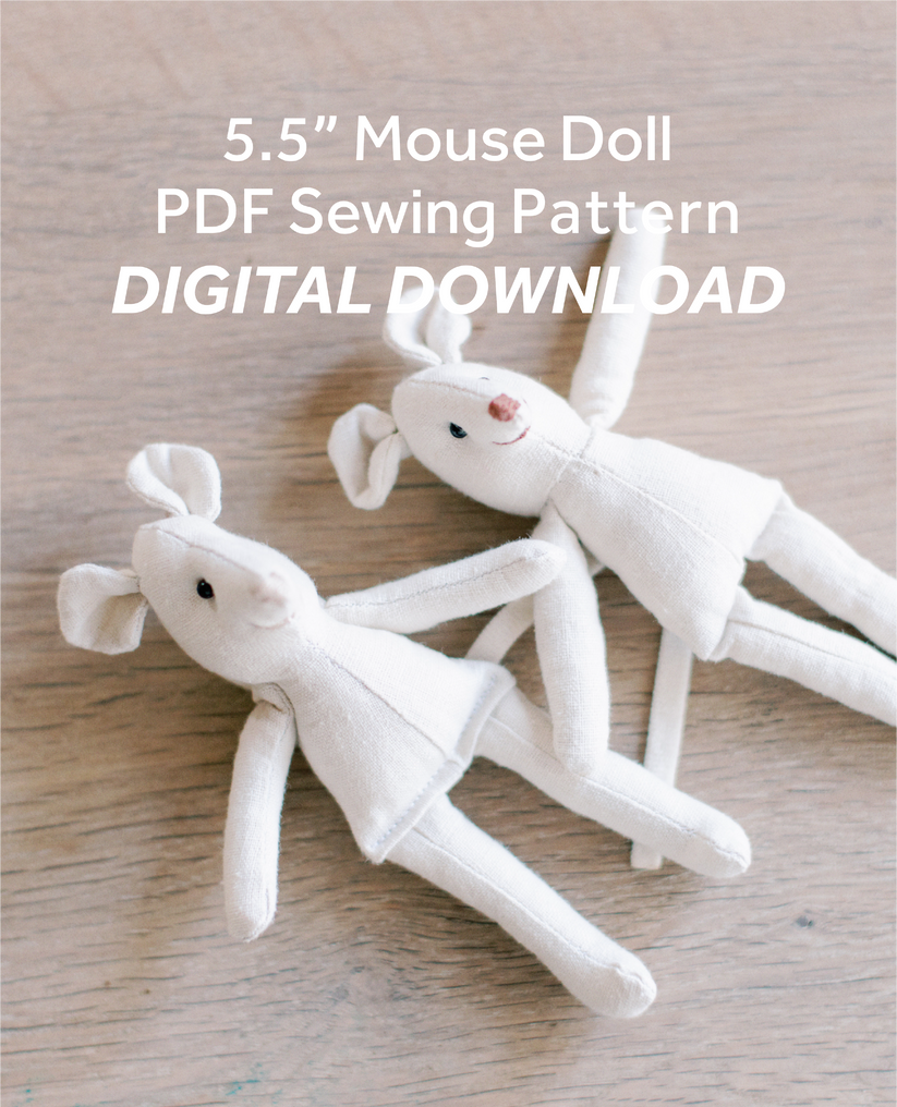 5.5" Mouse PDF Sewing Pattern & Instructions – Mama Roar