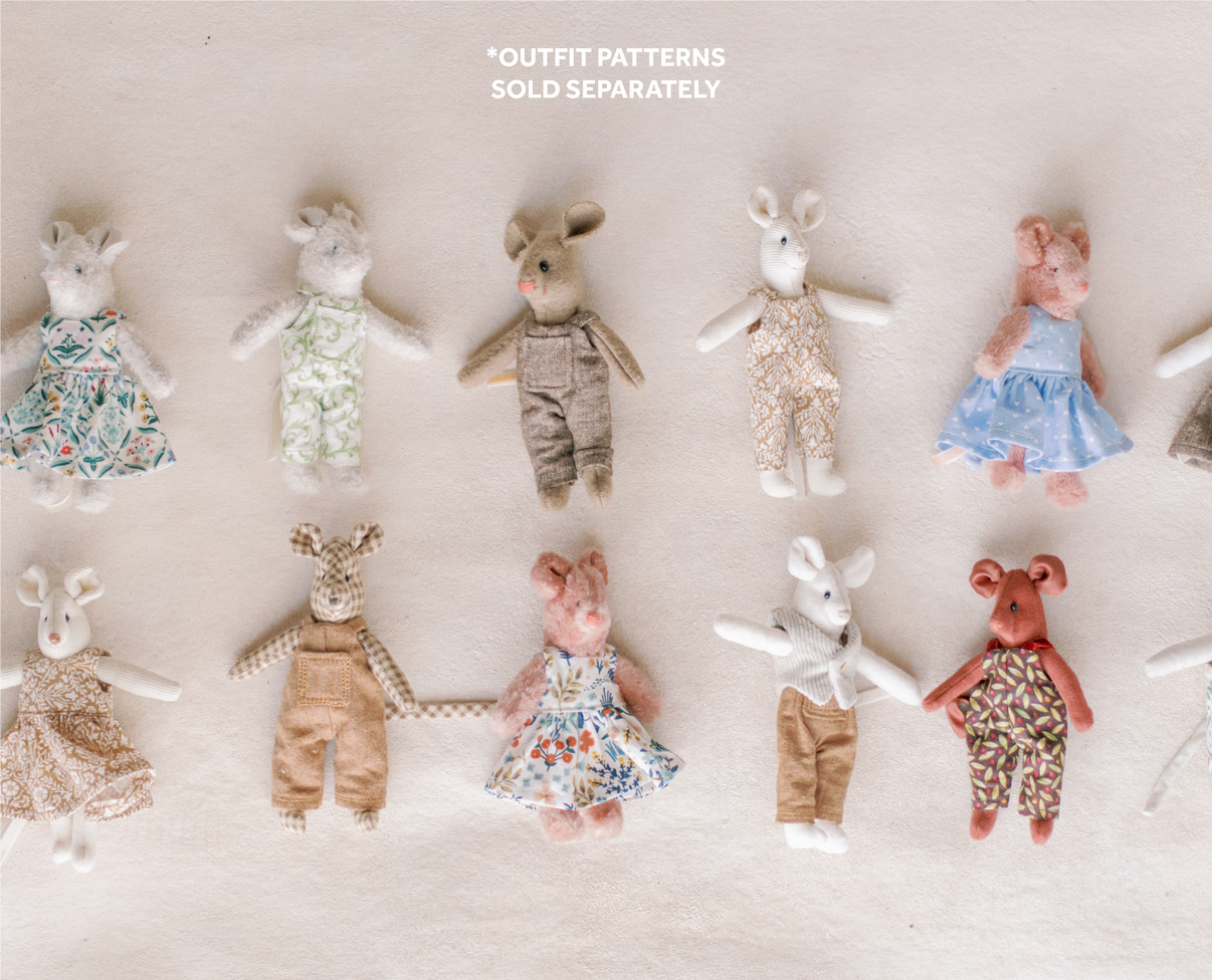 Dollhouse Mouse PDF Sewing Pattern & Instructions – Mama Roar